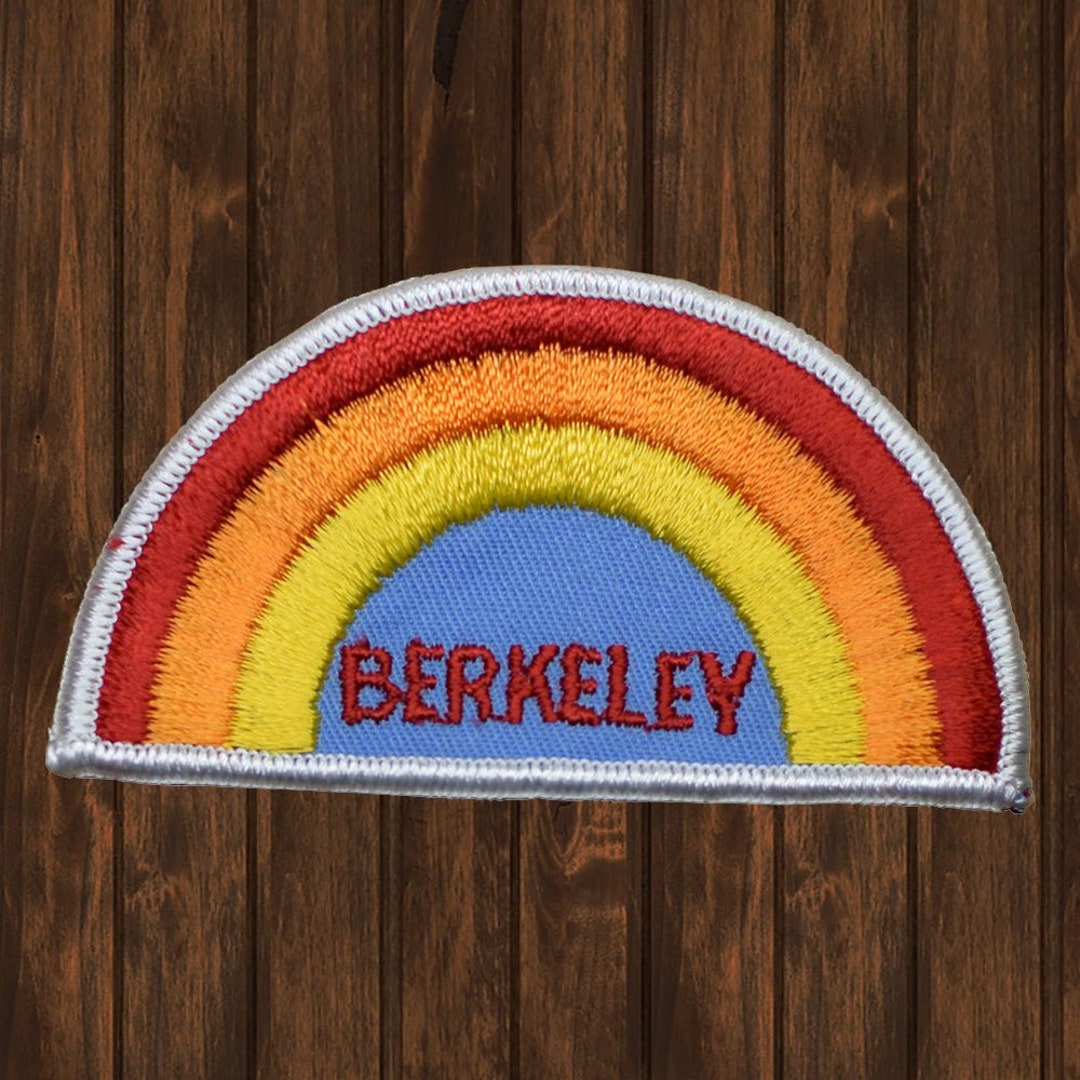 Vintage Berkeley California Rainbow Embroidered Patch Sew On - Etsy