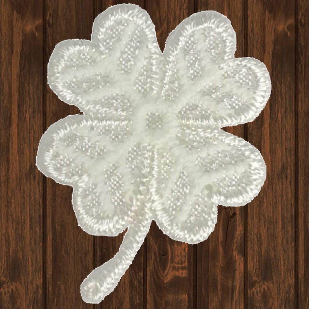 Mini Four Leaf Clover Embroidered Patch, 1.13" Iron on Green Shamrock ...