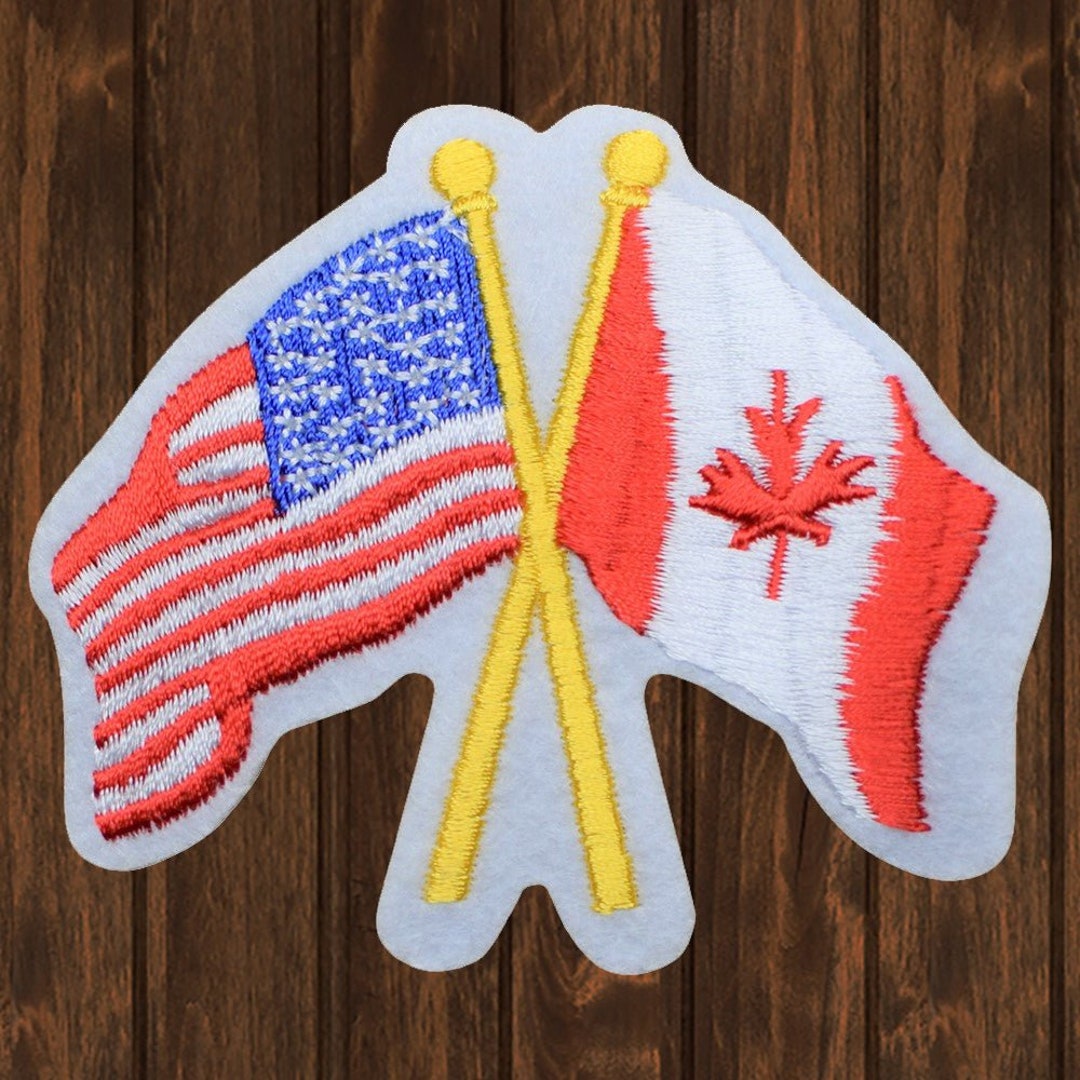 United States & Canada Embroidered Patch — Iron On - Etsy