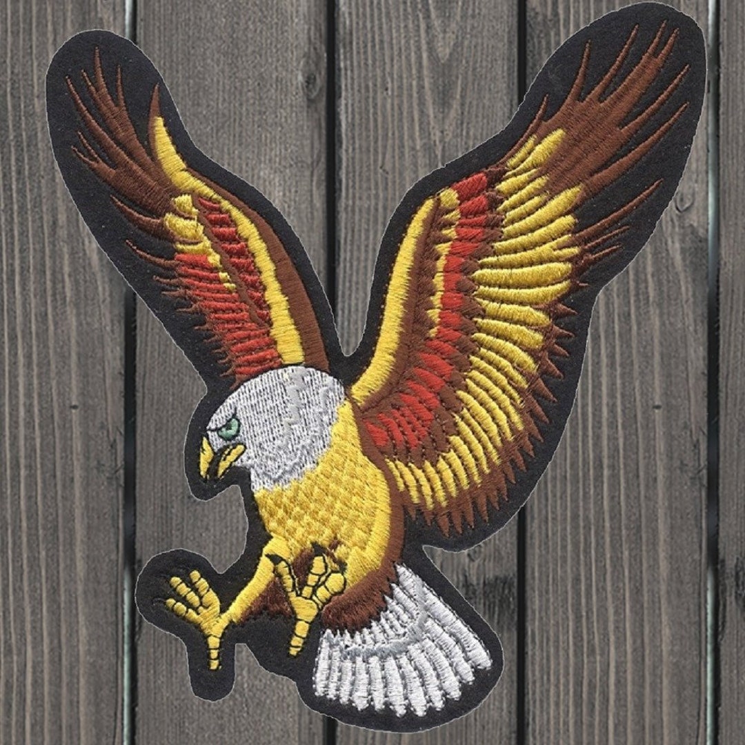 Extra Large Eagle Embroidered Patch 15" (left Facing) — Iron On - Etsy