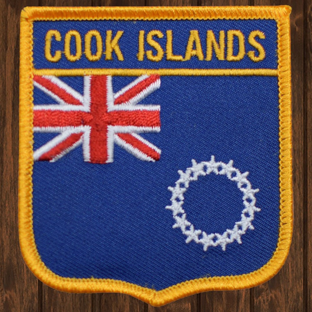 Cook Islands Embroidered Patch — Iron On - Etsy