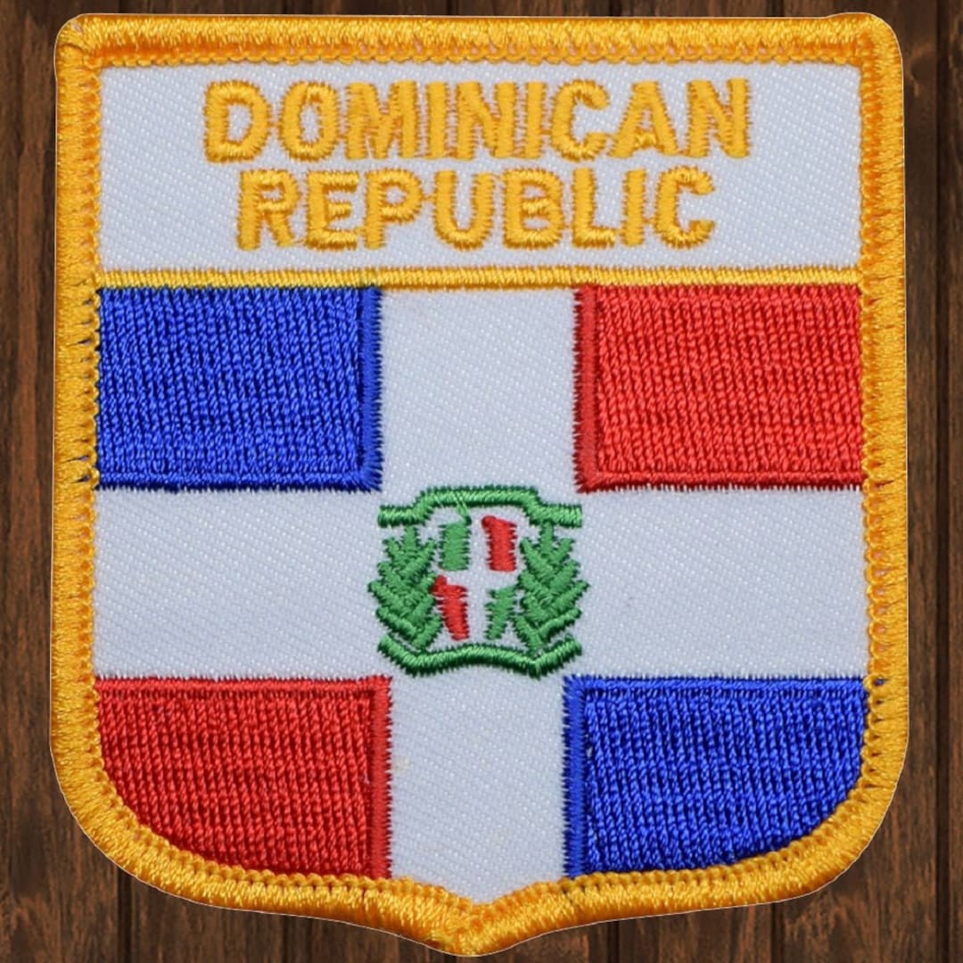 Dominican Republic Embroidered Patch, Iron-on Caribbean Travel Souvenir ...