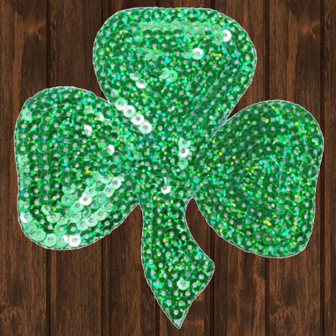 Extra Large Shamrock Embroidered Patch — Iron On - Etsy