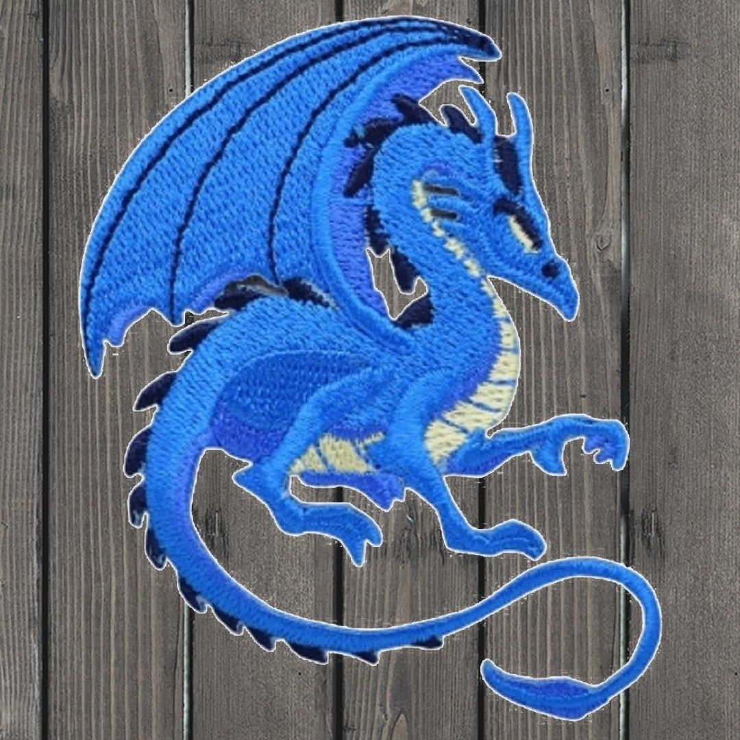 Fantasy Dragon Embroidered Patch — Iron On - Etsy