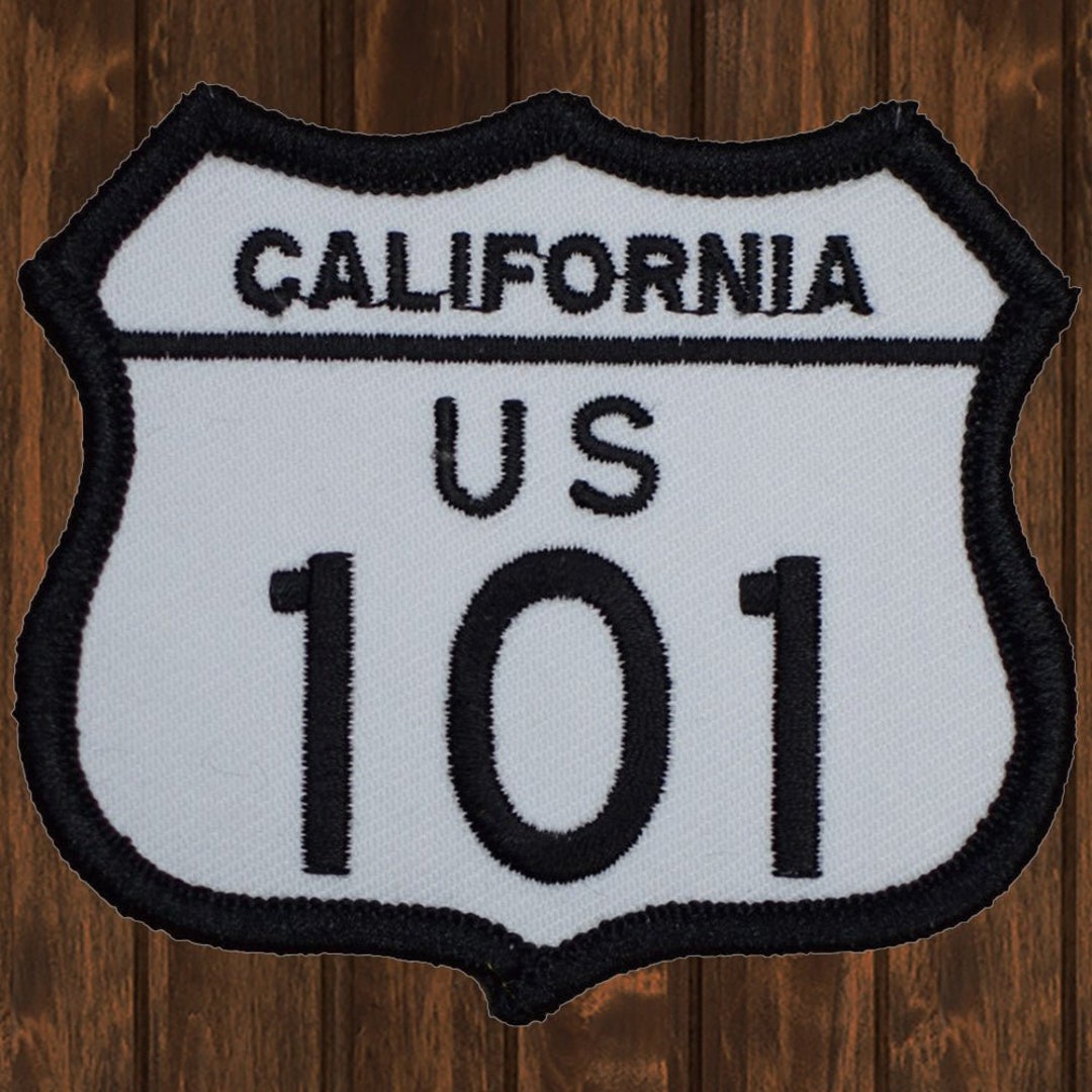 California State Patch 2.875" Iron On, Highway 101 CA US 101 Badge ...