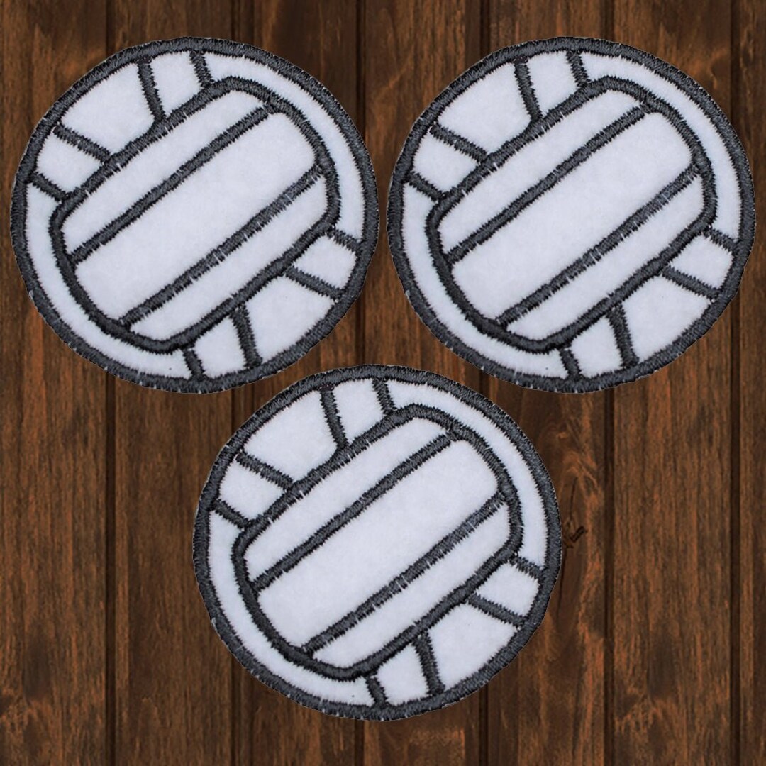 Volleyball Embroidered Patch — 3-pack — Iron On - Etsy