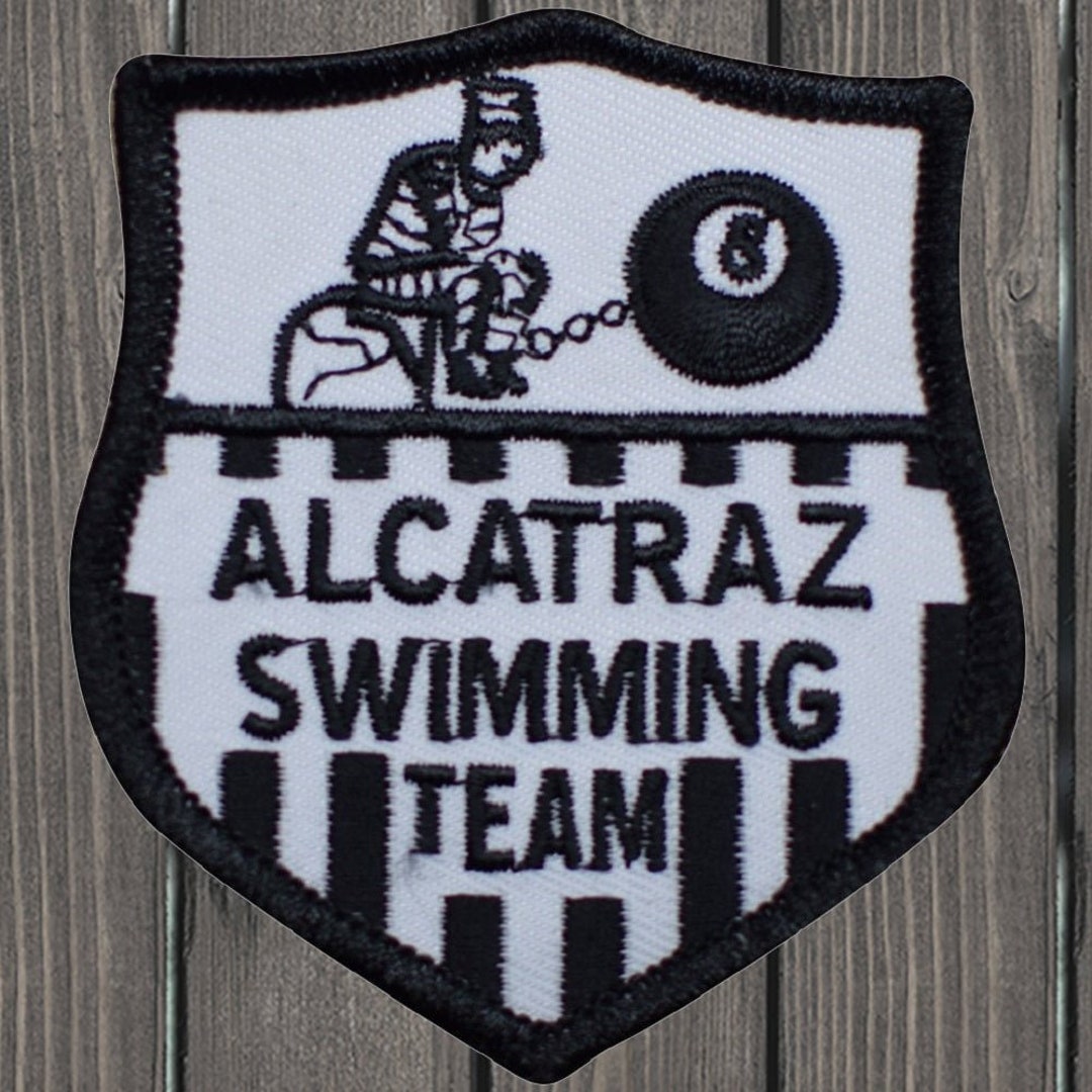Alcatraz Embroidered Patch, 3" Iron on San Francisco Swimming Team ...