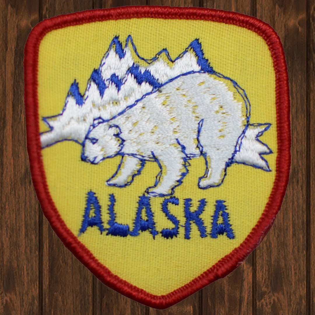 Vintage Alaska State Embroidered Patch — Sew On - Etsy