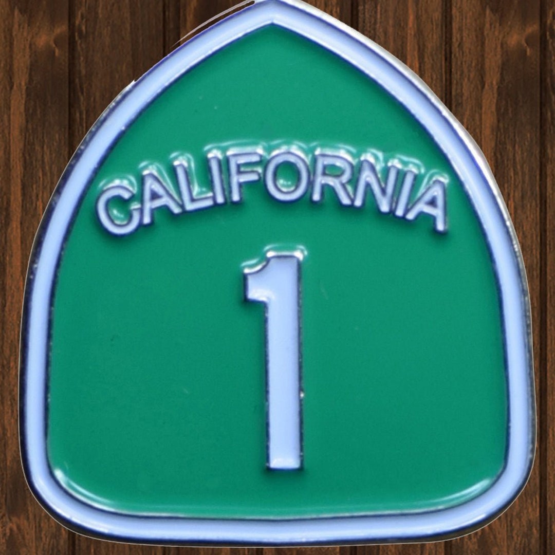 California Highway 1 Pin, 5/8
