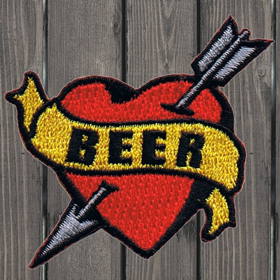 Beer Tattoo Patch, 2.25", Iron On, Lager, IPA, Ale, Pale Ale, Craft ...