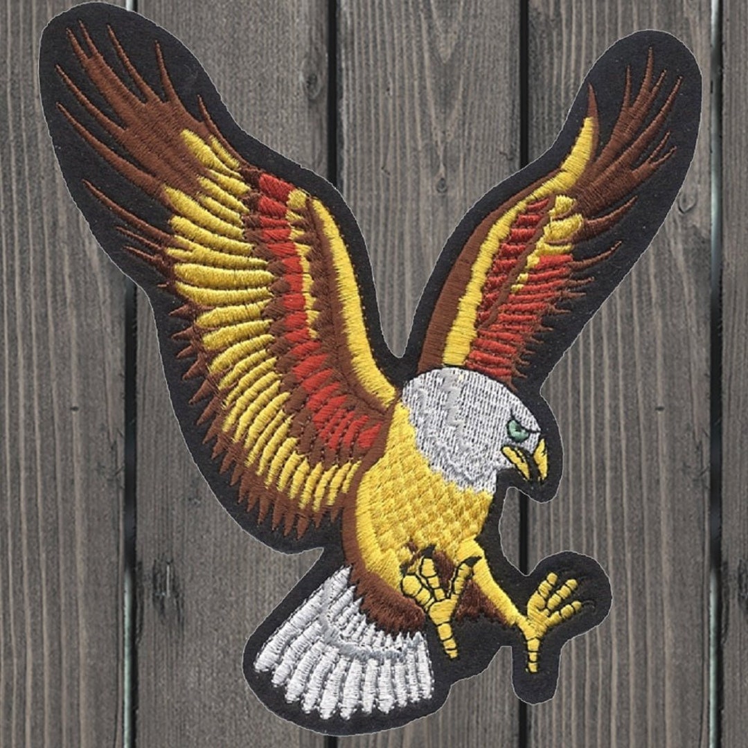 Extra Large Eagle Embroidered Patch 15" (right Facing) — Iron On - Etsy