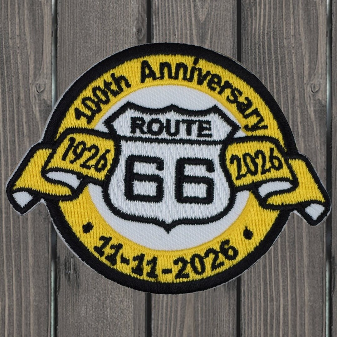 Route 66 100th Anniversary Iron on Embroidered Patch Limited - Etsy