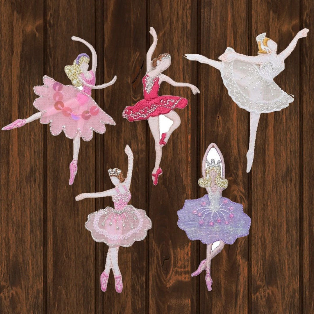 Ballerina Dancer Embroidered Patch 5-pack Iron On - Etsy
