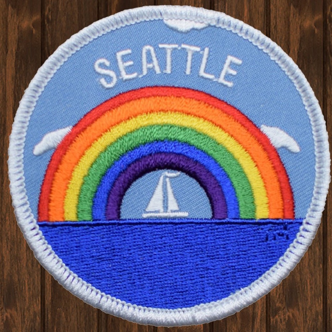 Seattle Embroidered Patch — Iron On - Etsy