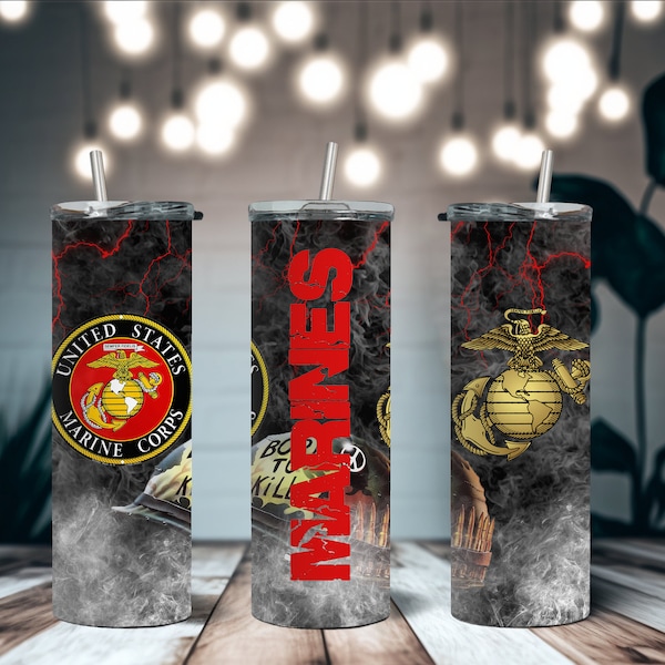 Tumbler Wrap Marines - Etsy