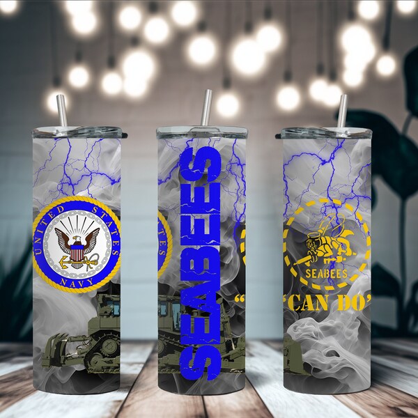 Navy Seabee Tumbler - Etsy