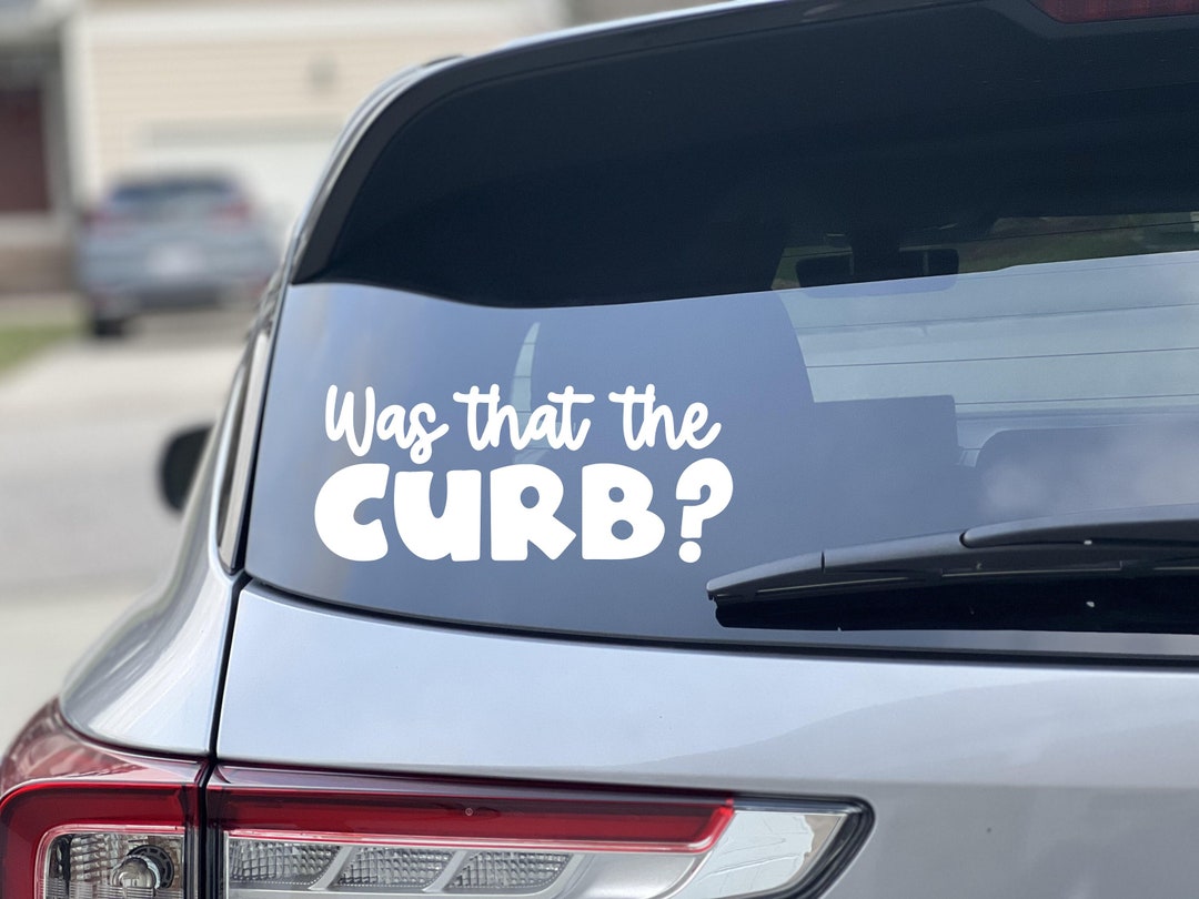 Curb Funny Car Decal - Etsy