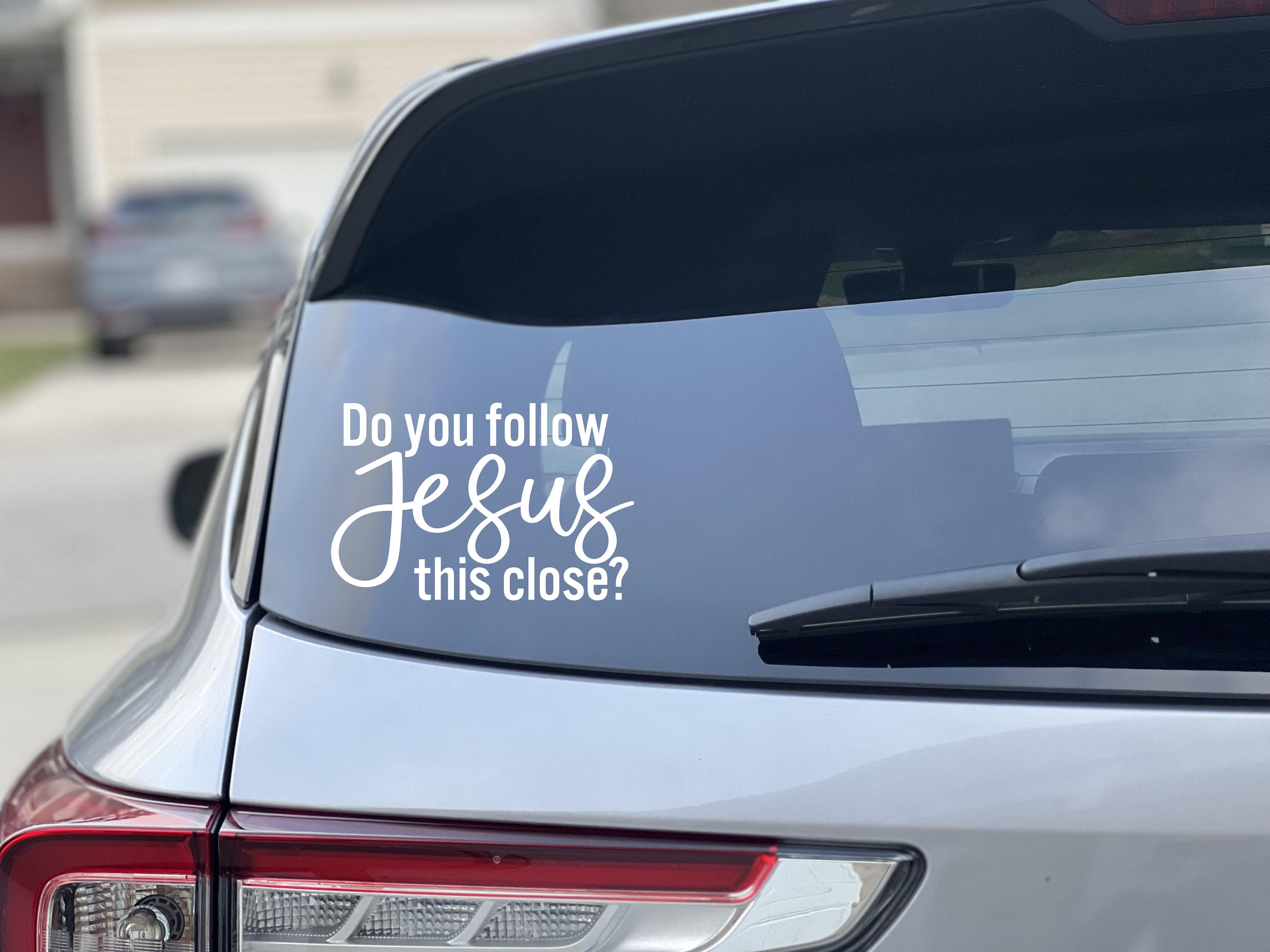 Jesus Funny Car Decal - Etsy