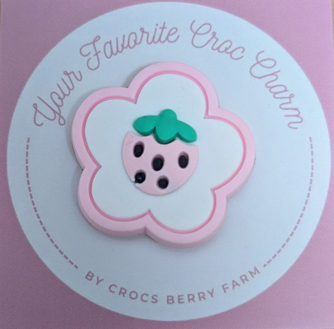 Strawberry Flower Croc Charm Fruit Croc Charm Set Food Croc Charms Cute ...