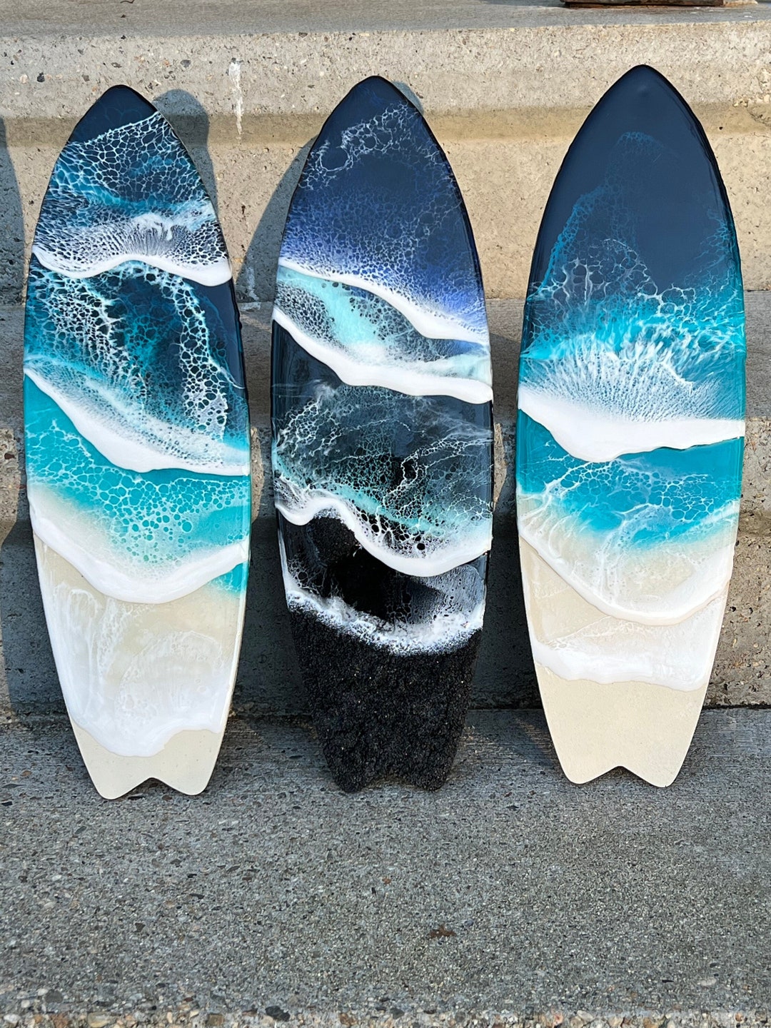 Ocean Art Surfboard Art Resin Art Ocean Resin Epoxy Resin Resin Waves ...