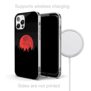 Japanese Phone Case Red Blood Moon Cover Fit for iPhone 17 16 15 14 Pro ...