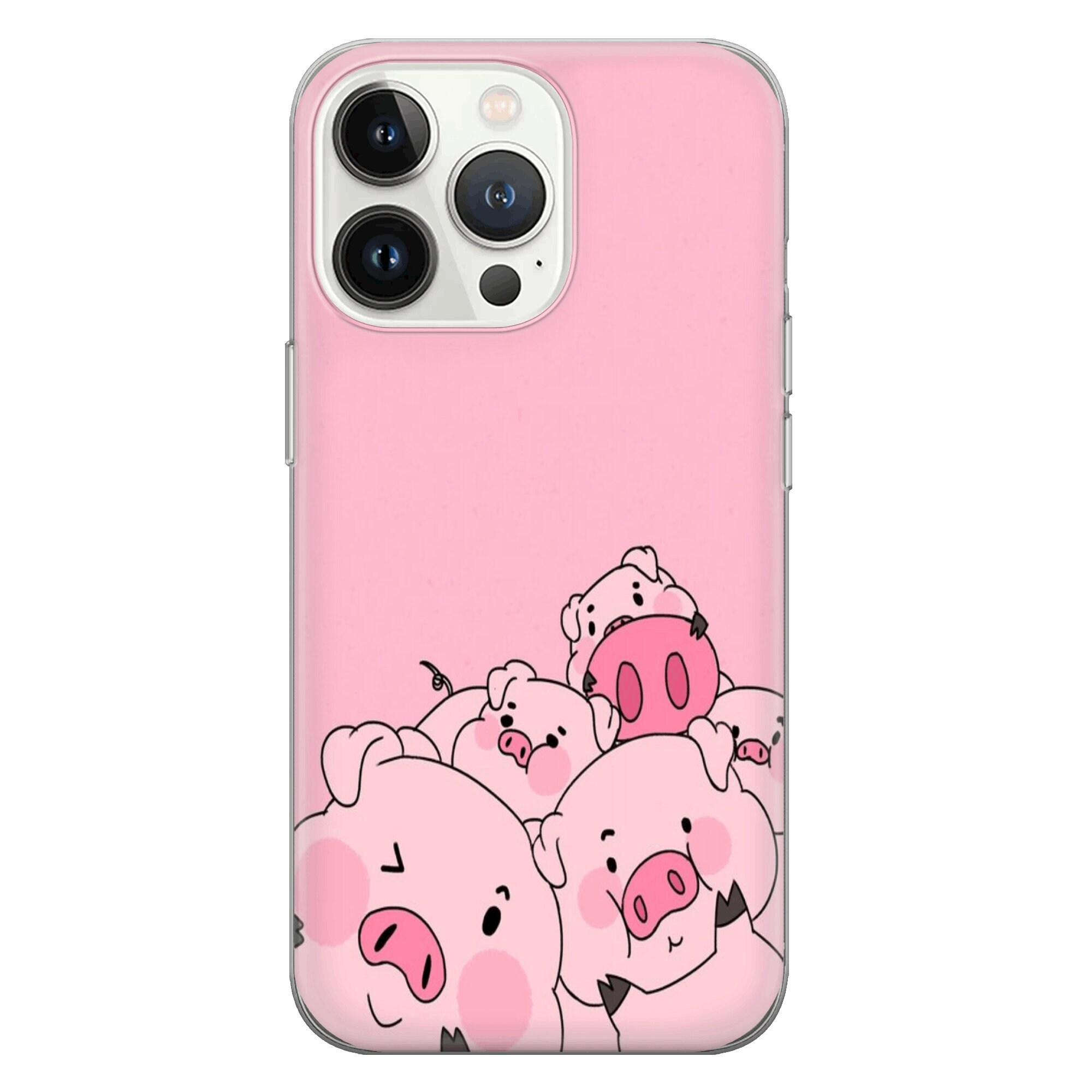 Funny Pig Phone Case Cartoon Animal Cover Fit for iPhone 15 14 13 12 11 ...