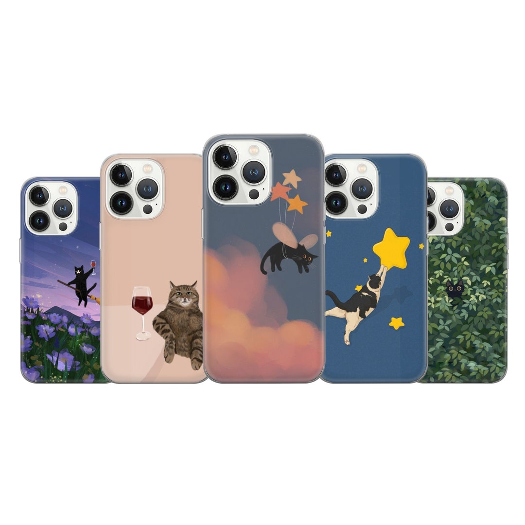 Funny Cat Phone Case Meme Kitty Cover Fit for iPhone 17 16 15 14 Pro ...