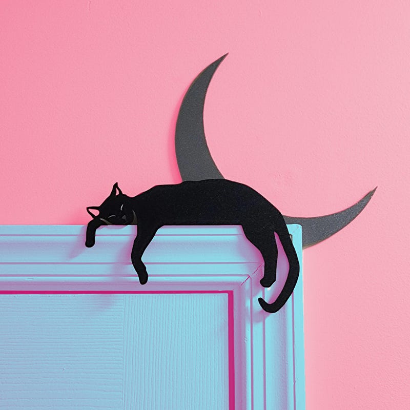 Black Cat Moon - Etsy