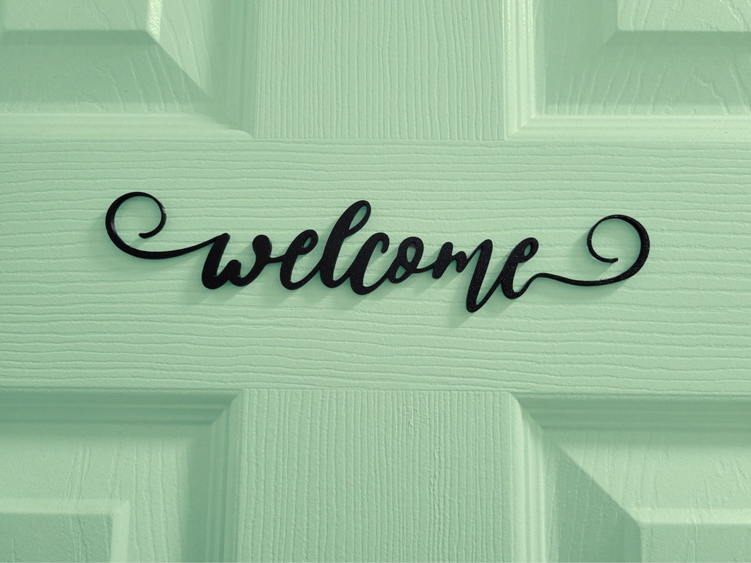 Airbnb Welcome Sign, Airbnb Signage, Black Minimalist Welcome Sign ...