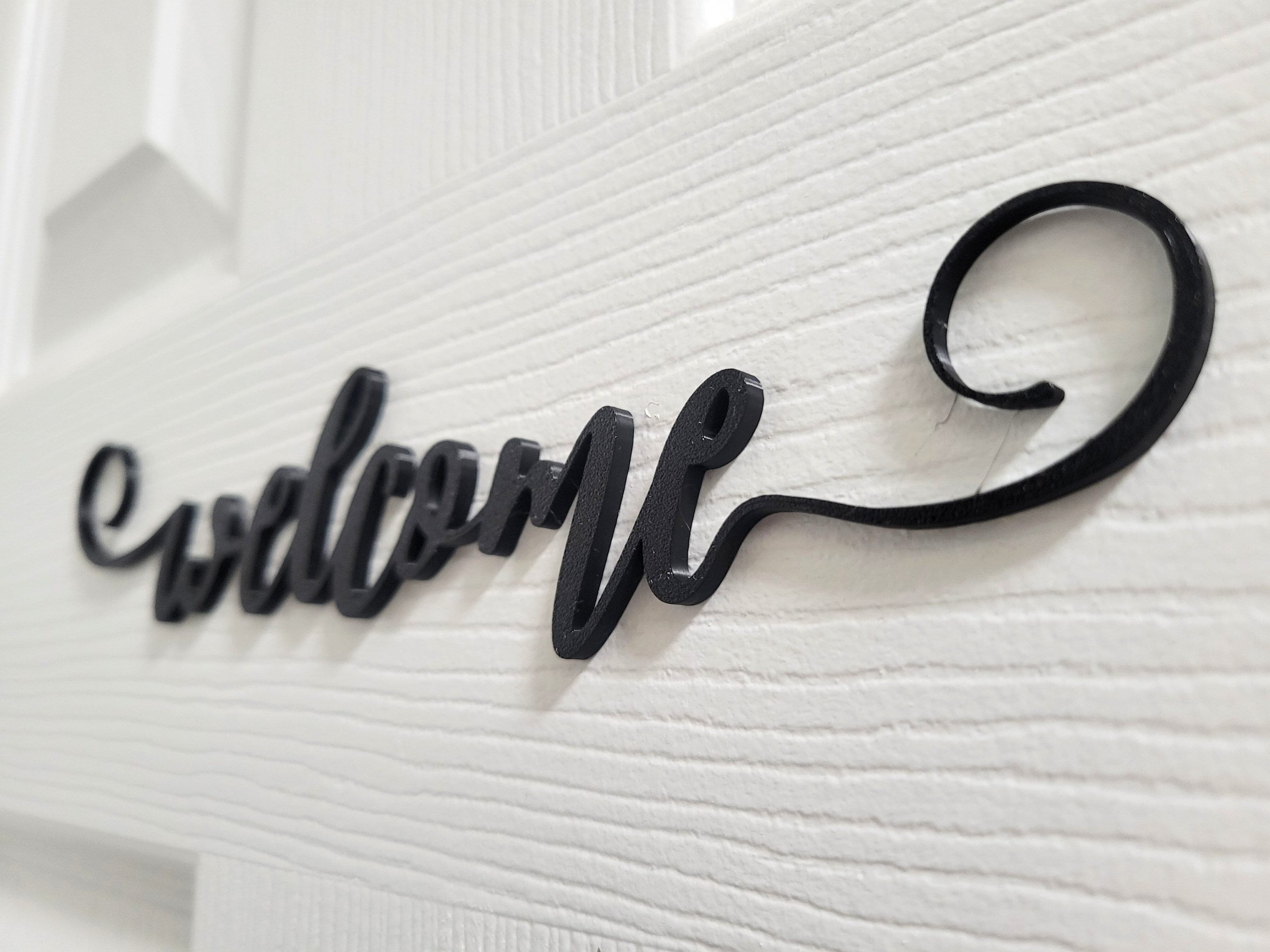 Airbnb Welcome Sign, Airbnb Signage, Black Minimalist Welcome Sign ...