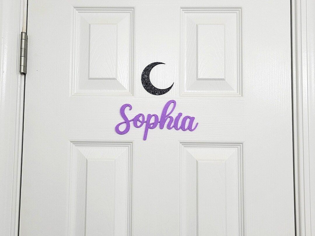 Personalized Color Name Sign for Door - Custom Door Decor for Nursery ...