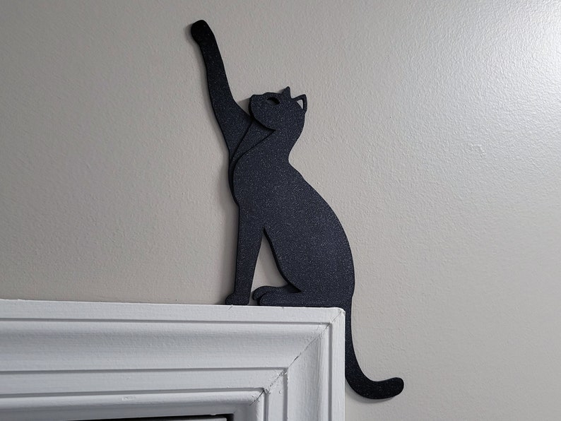 Cat Silhouette Door Topper Black Cat Door Topper - Etsy