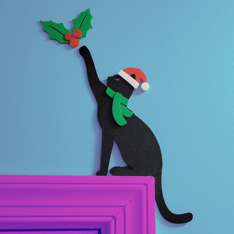 Christmas Cat Door Toppers - Etsy