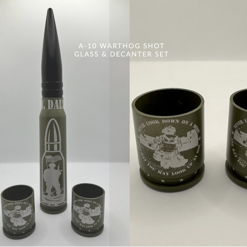 A-10 Warthog 30mm GAU-8 Avenger Authentic Casing / Shell. Shot Glass ...