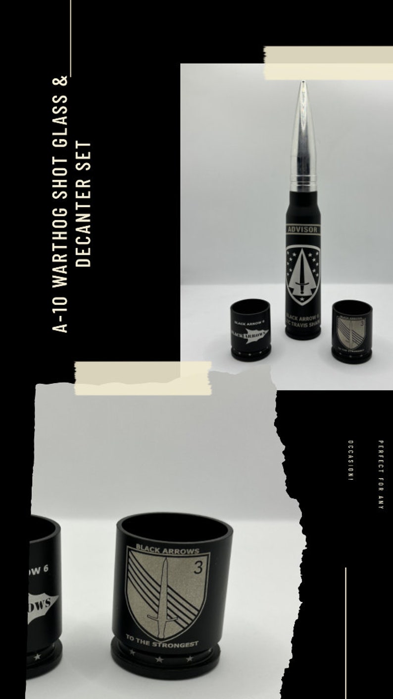 A-10 Warthog 30mm GAU-8 Avenger Authentic Casing / Shell. Shot Glass ...