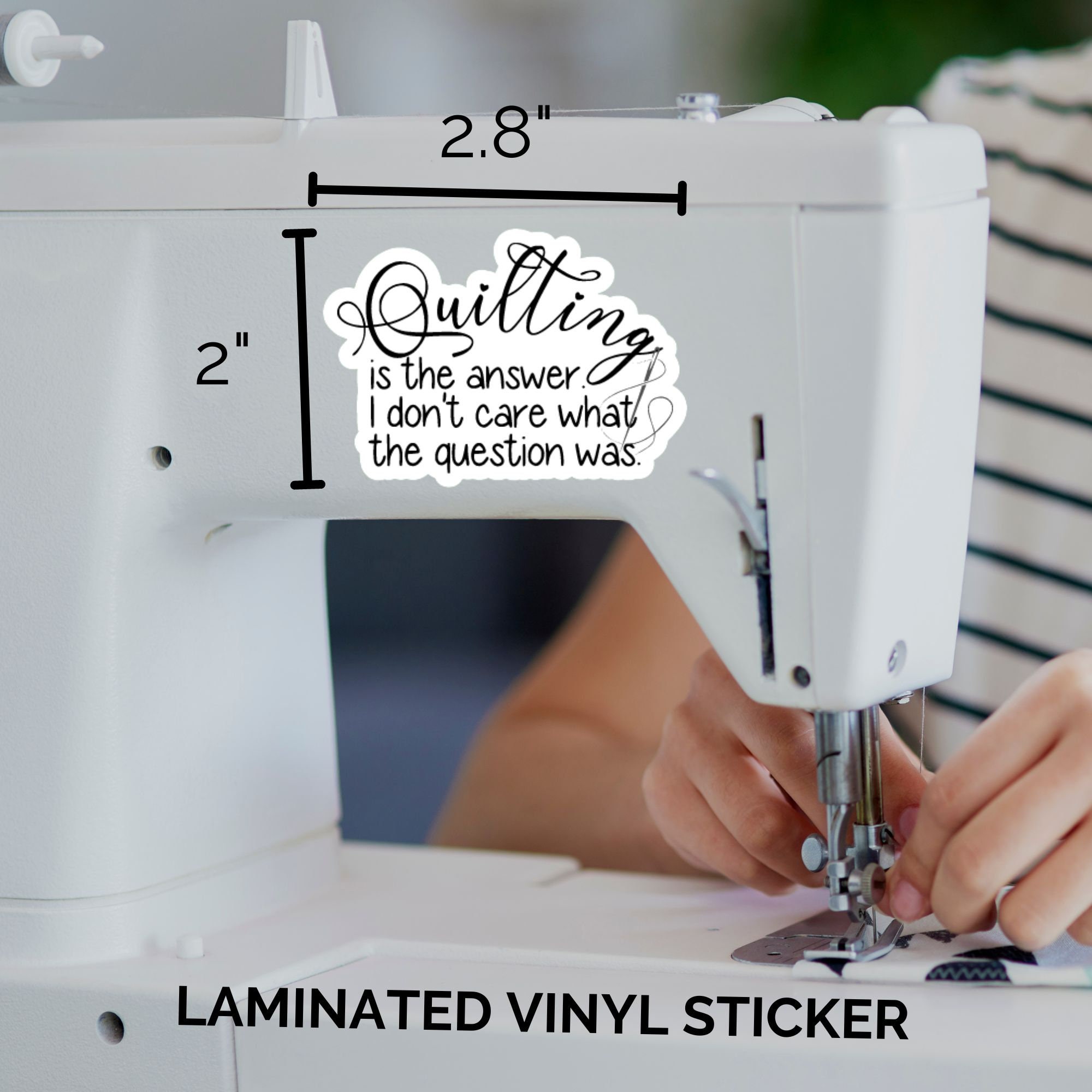 Quilters Sticker Quilting is the Answer I Don't Care What - Etsy