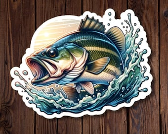 Largemouth Bass Sticker -realistic High-quality Waterproof Durable ...
