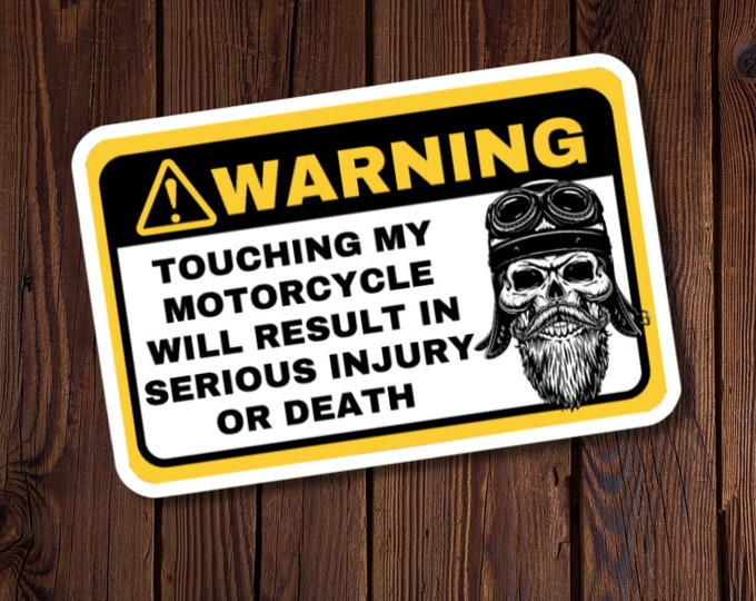 Funny Warning Sticker Set, Label Vinyl Decal - Choose Life Don't Touch ...