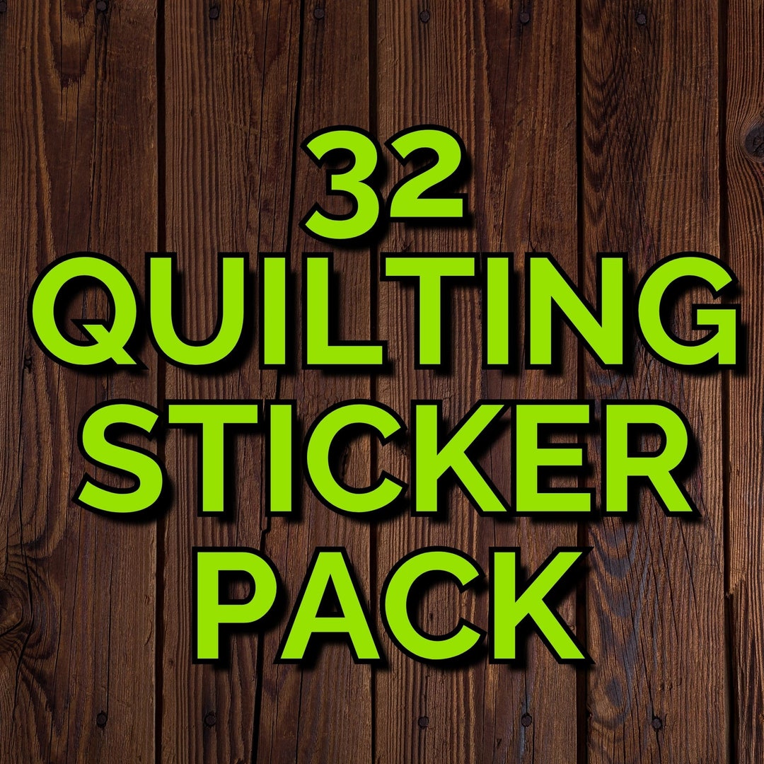 Quilters Dream Sticker Pack, 32 Different Quilting Stickers Including ...