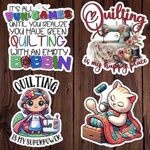 Quilters Dream Sticker Pack, 32 Different Quilting Stickers Including ...