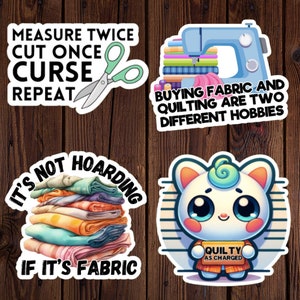 Quilters Dream Sticker Pack, 32 Different Quilting Stickers Including ...