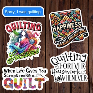 Quilters Dream Sticker Pack, 32 Different Quilting Stickers Including ...