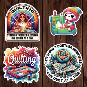 Quilters Dream Sticker Pack, 32 Different Quilting Stickers Including ...