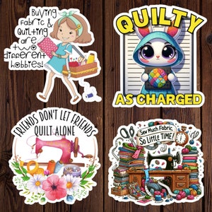 Quilters Dream Sticker Pack, 32 Different Quilting Stickers Including ...
