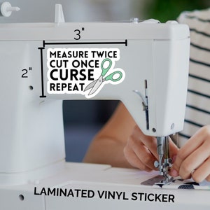 Quilting Vinyl Sticker Pack - Water-resistant Die-cut Stickers for ...
