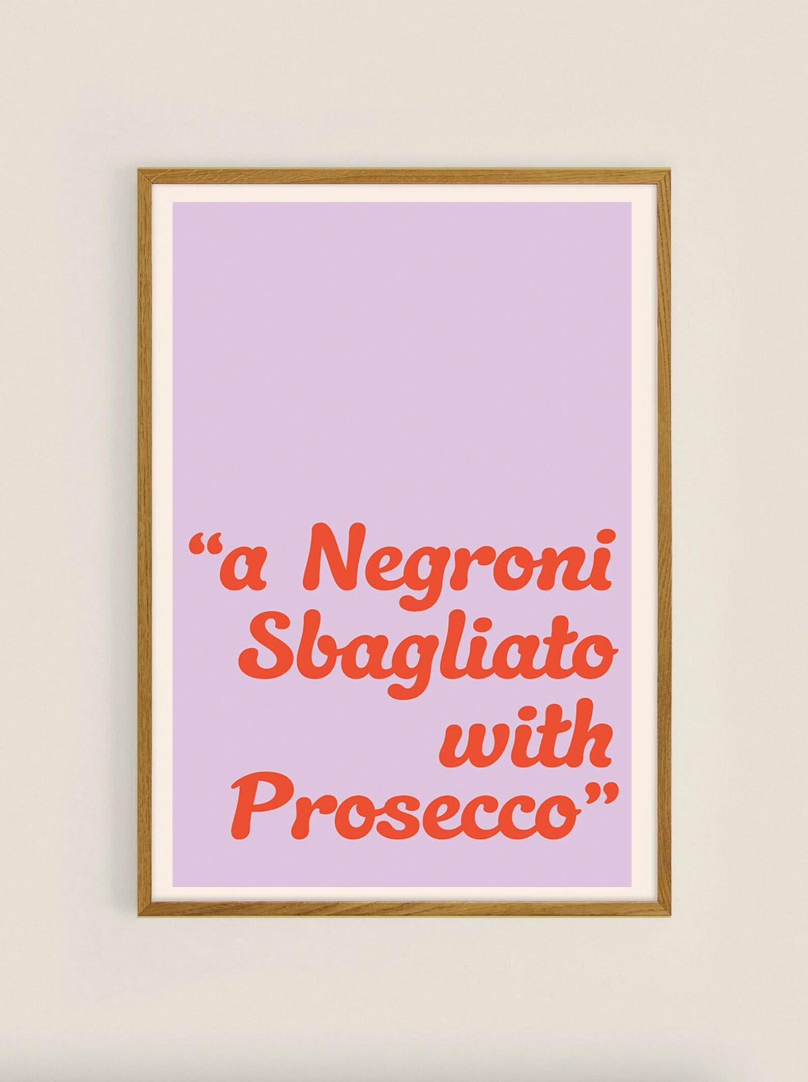 Negroni Spagliato... With Prosecco Art Print - Etsy
