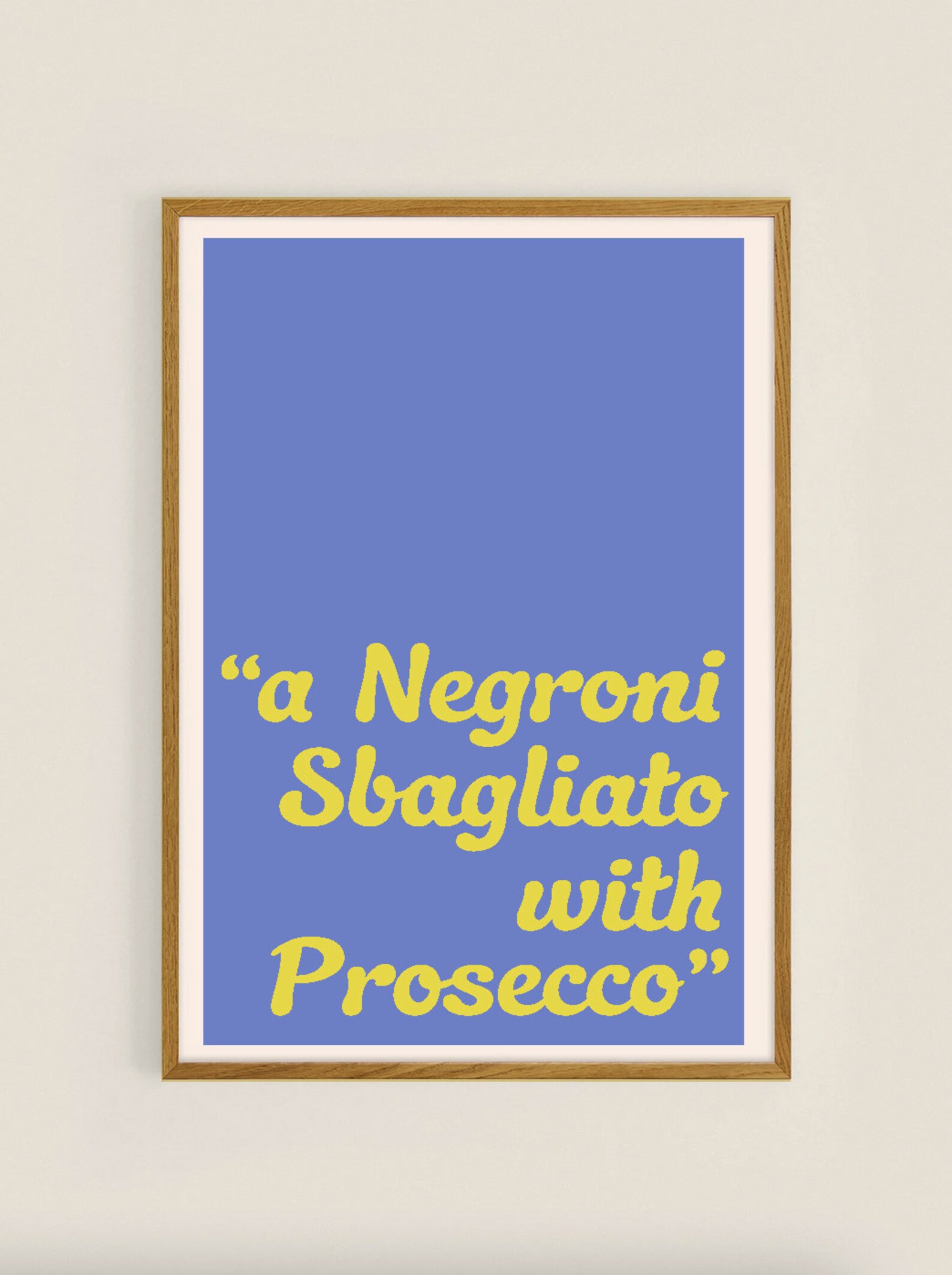 Negroni Spagliato... With Prosecco Art Print - Etsy
