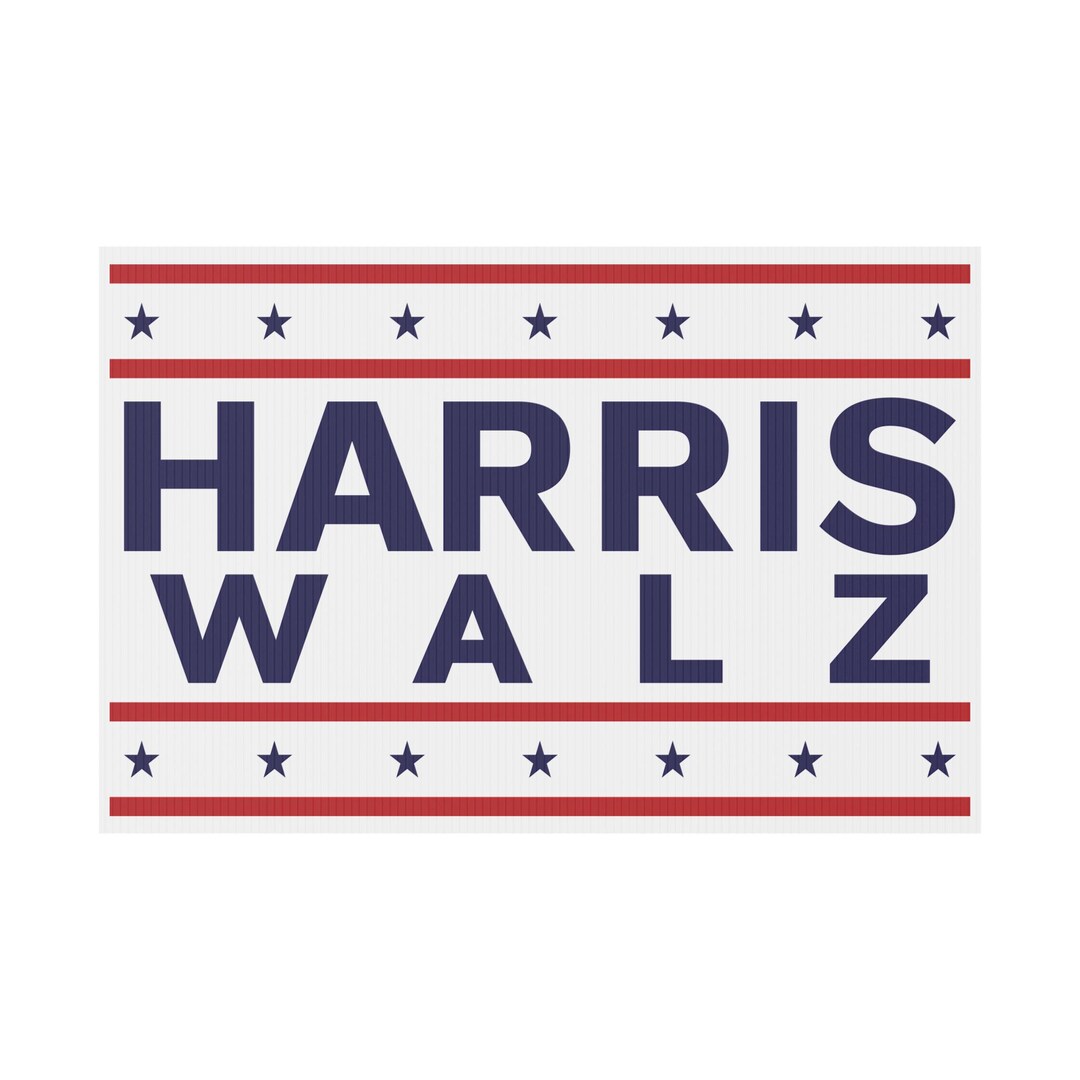 Harris Walz 2024 Yard Sign, Kamala Harris para el presidente Elección ...