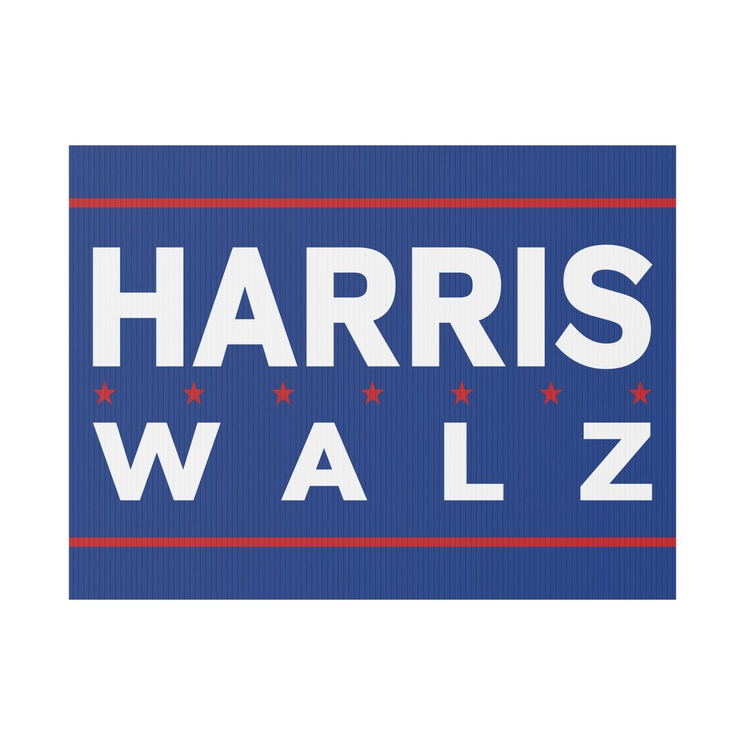 Harris Walz Yard Sign, Harris 2024 Lawn Sign, Harris for President 2024 ...