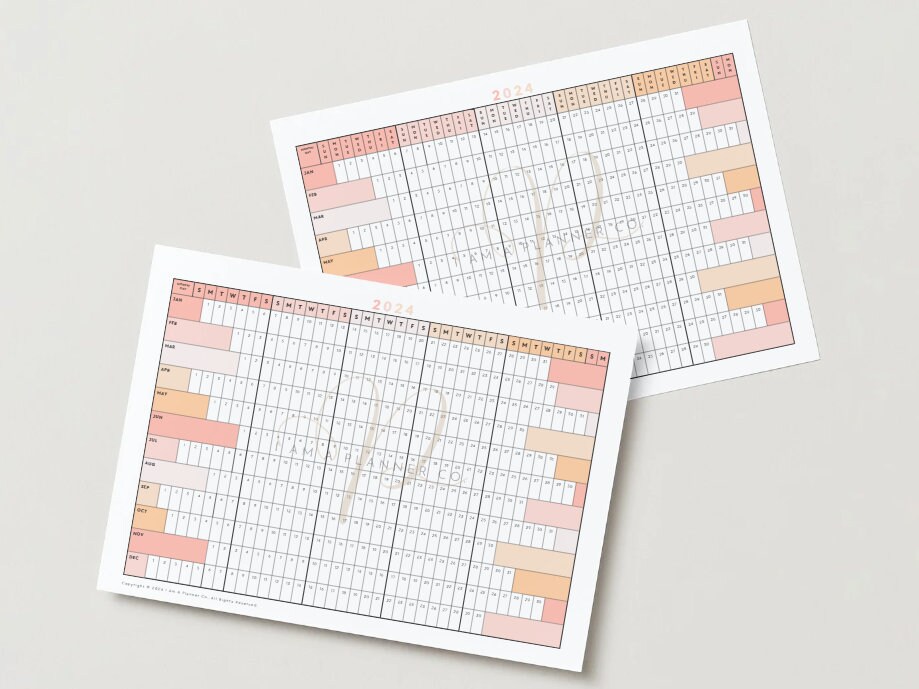 2024 365 Day Yearly Autumn Planner PRINTABLE - Etsy